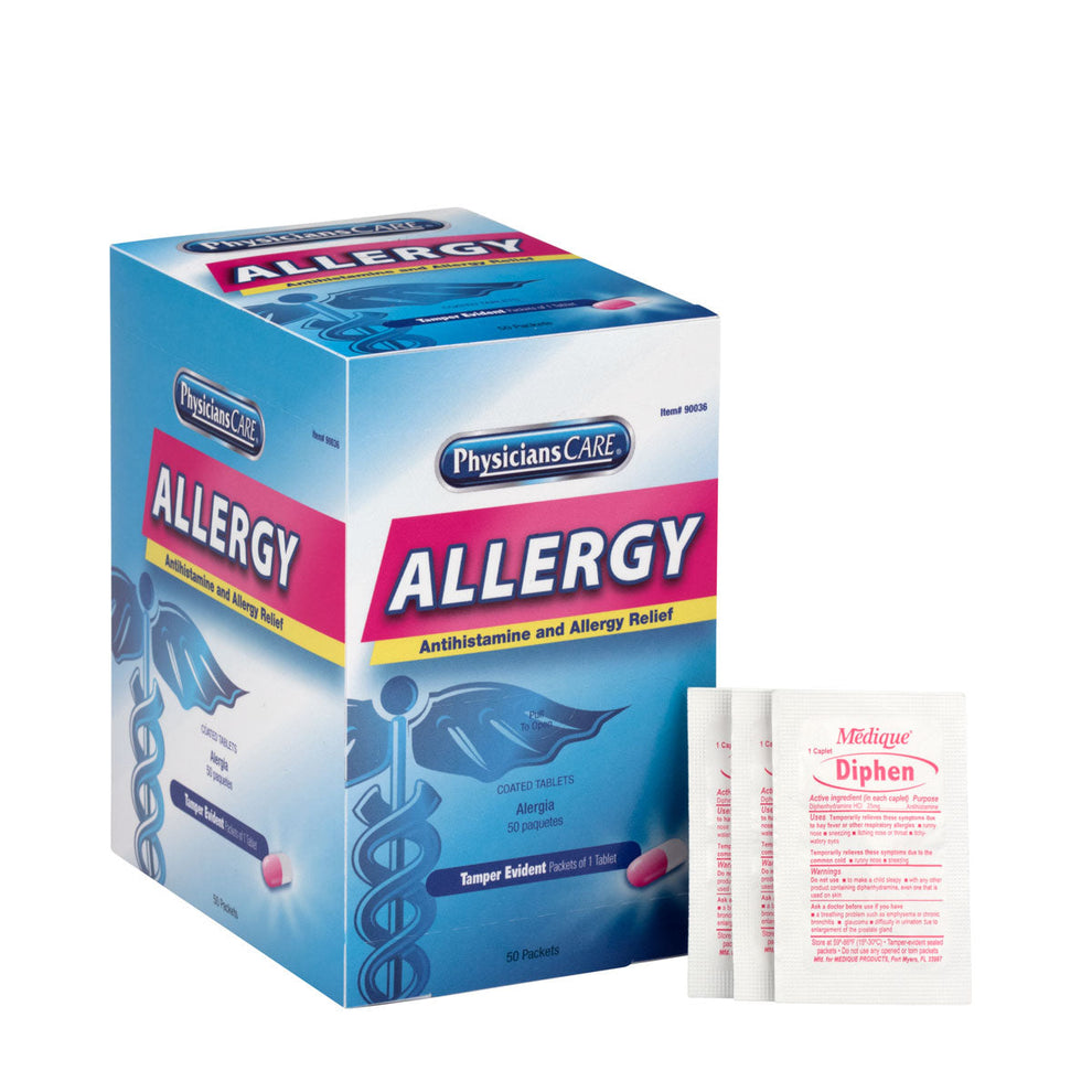 PhysiciansCare Antihistamine Allergy Medication 50 – firstaidonly