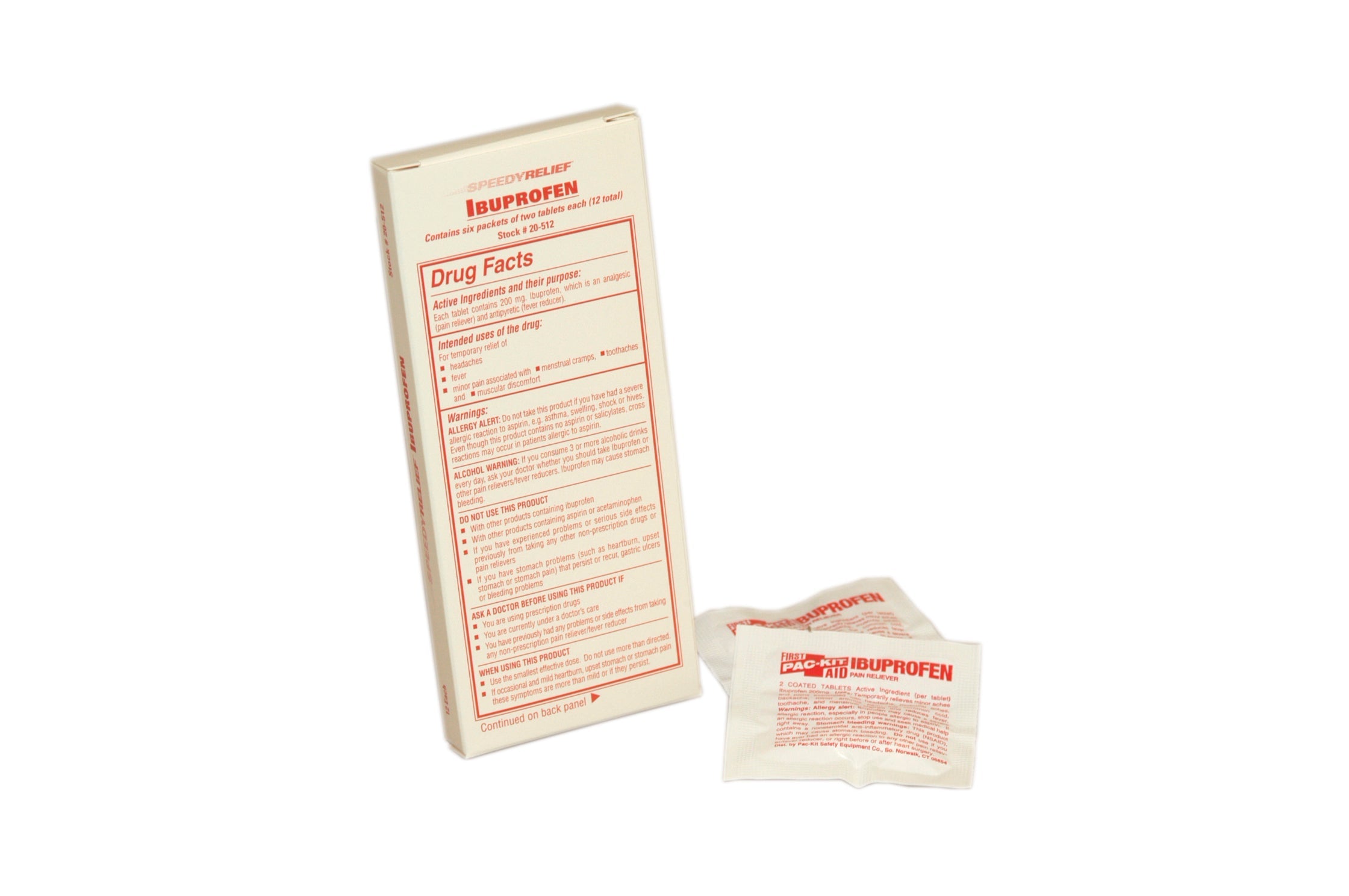 PhysiciansCare Ibuprofen 6 Total 2 Per Box - First Aid – firstaidonly