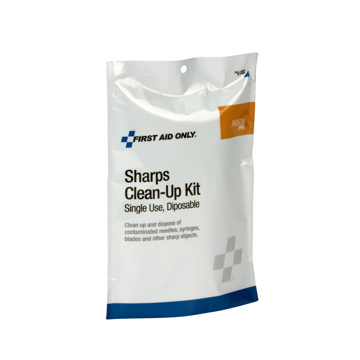 Sharps Clean Up Kit Single Use Pack - First Aid Only – firstaidonly