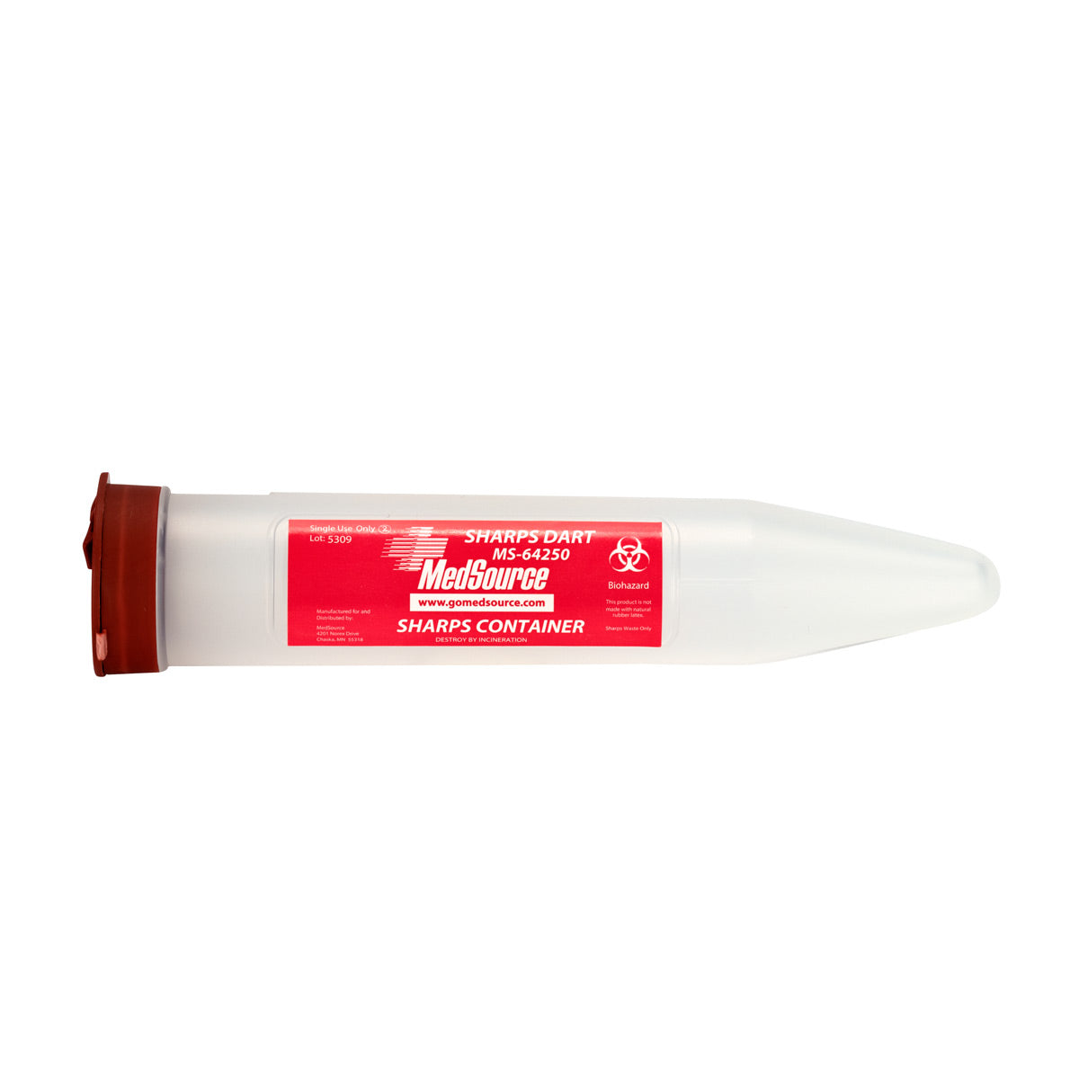 Sharps Single Use Tube - First Aid Only – firstaidonly
