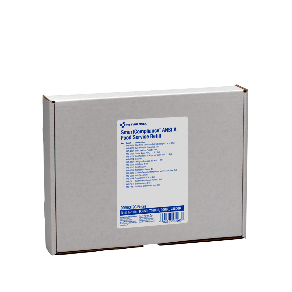 SmartCompliance ANSI A Food Service Refill - First Aid – firstaidonly