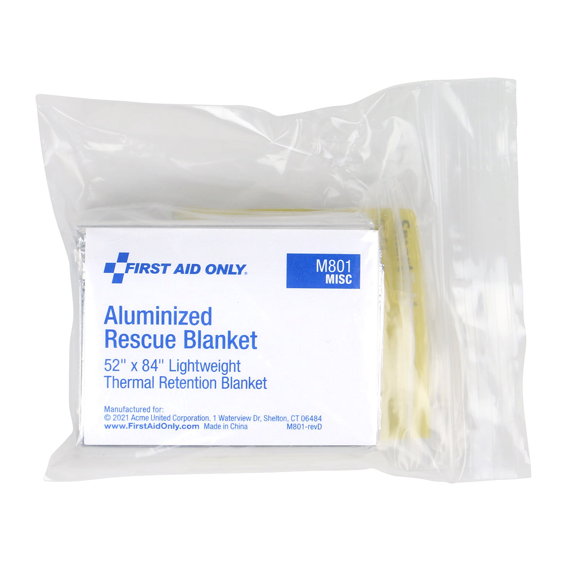SmartCompliance Refill Aluminized Rescue Blanket 1/bag – firstaidonly