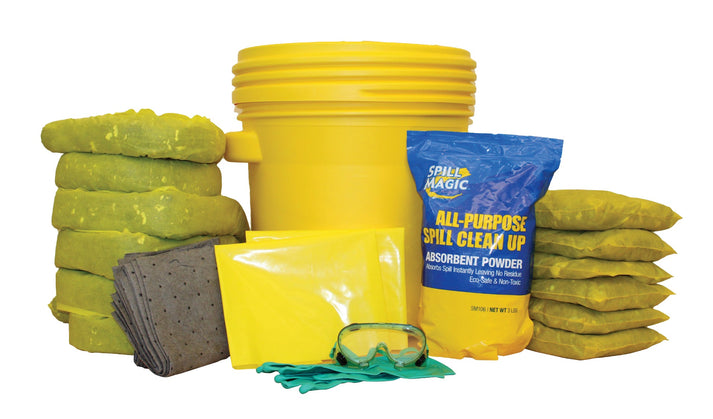 Spill Magic Universal Spill Kit in Bucket 20 Gallon – firstaidonly