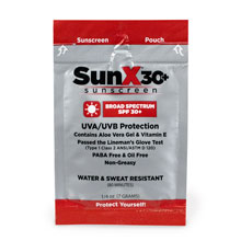 SunX30 Sunscreen Lotion Packets 4 Per Box - First Aid – firstaidonly