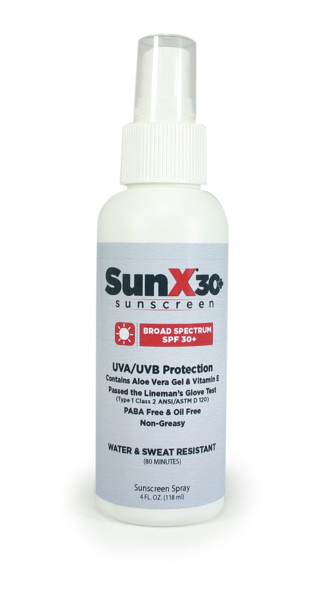 SunX30 Sunscreen Spray 4 oz. Pump SPF 30 Case of 12 – firstaidonly