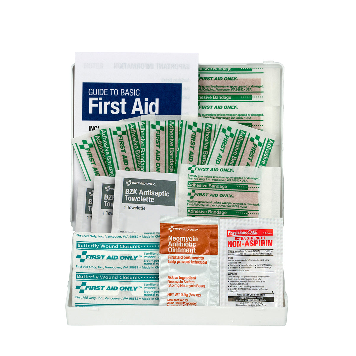 Travel First Aid Kit 20 Piece Plastic Case - First Aid – firstaidonly