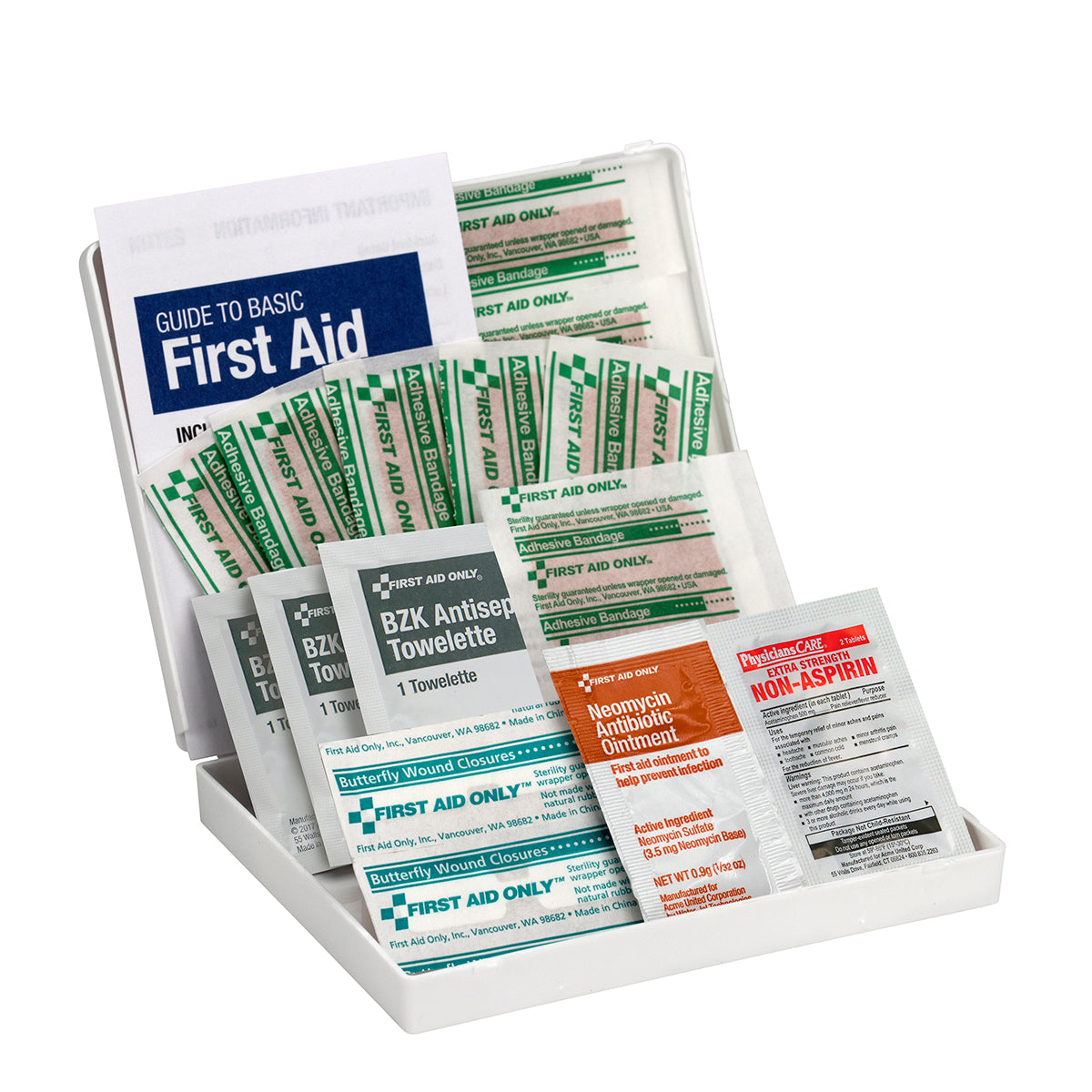 Travel First Aid Kit 20 Piece Plastic Case - First Aid – firstaidonly