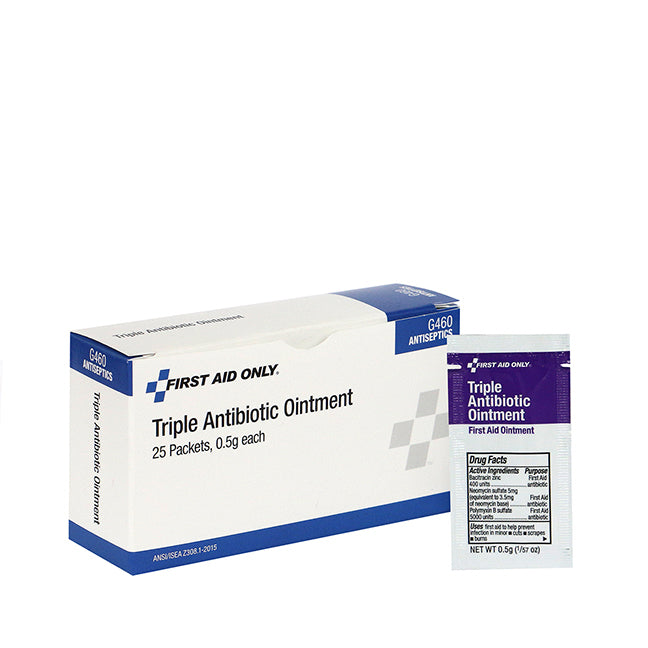 Triple Antibiotic Ointment 25 Per box - First Aid Only – firstaidonly