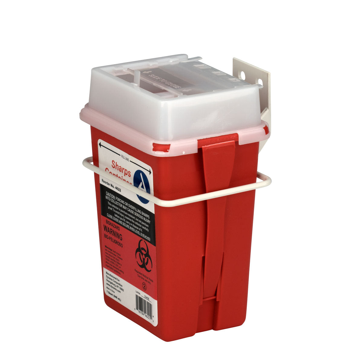 Wall Mount Bracket for 1 Quart Sharps Container – firstaidonly