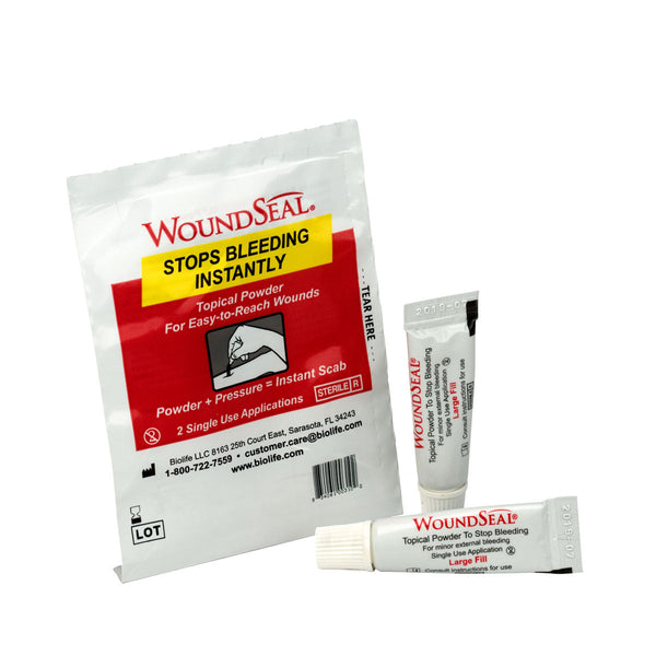 Wound Seal Blood Clot Powder Pour Packs 2 Each - First – firstaidonly